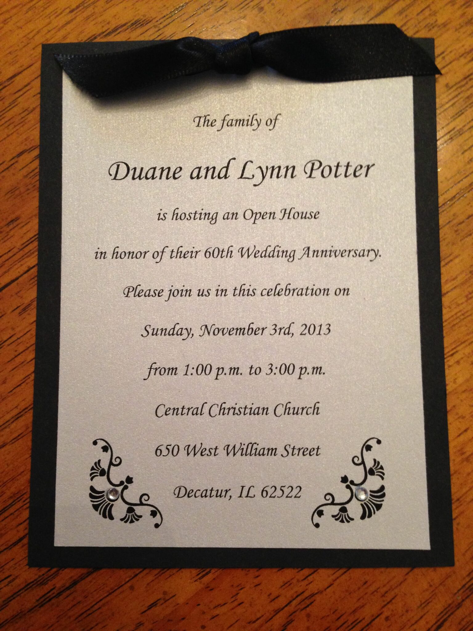 Anniversary Open House Invitation Wording