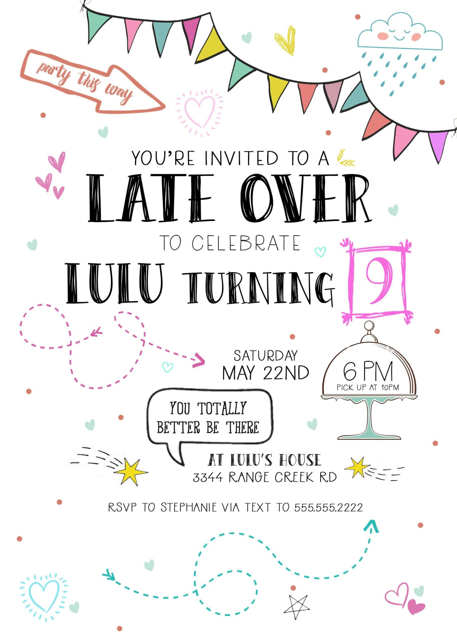 Belated Birthday Party Invitation Wording