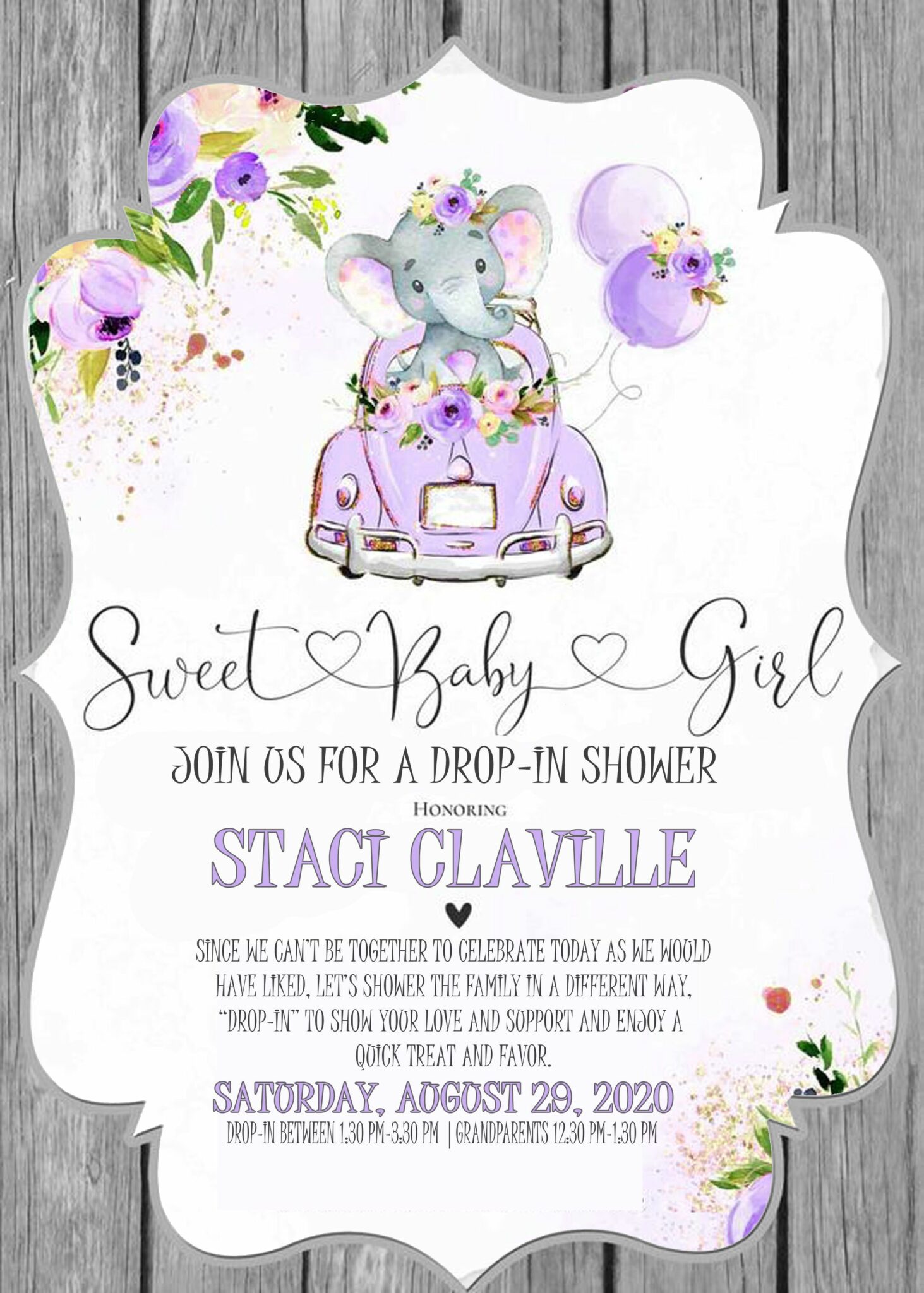 Drop In Baby Shower Invitation Wording