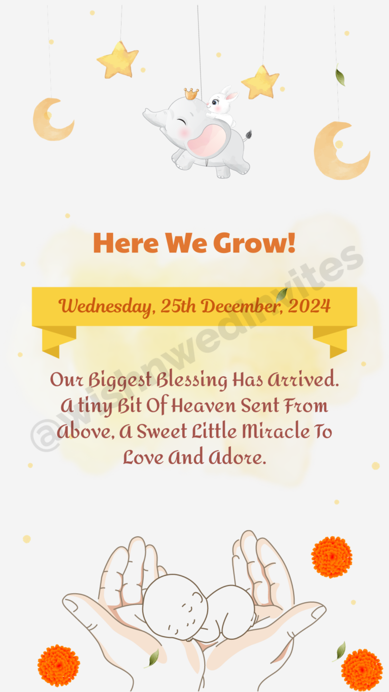 Baby Birth Announcement Email Wording