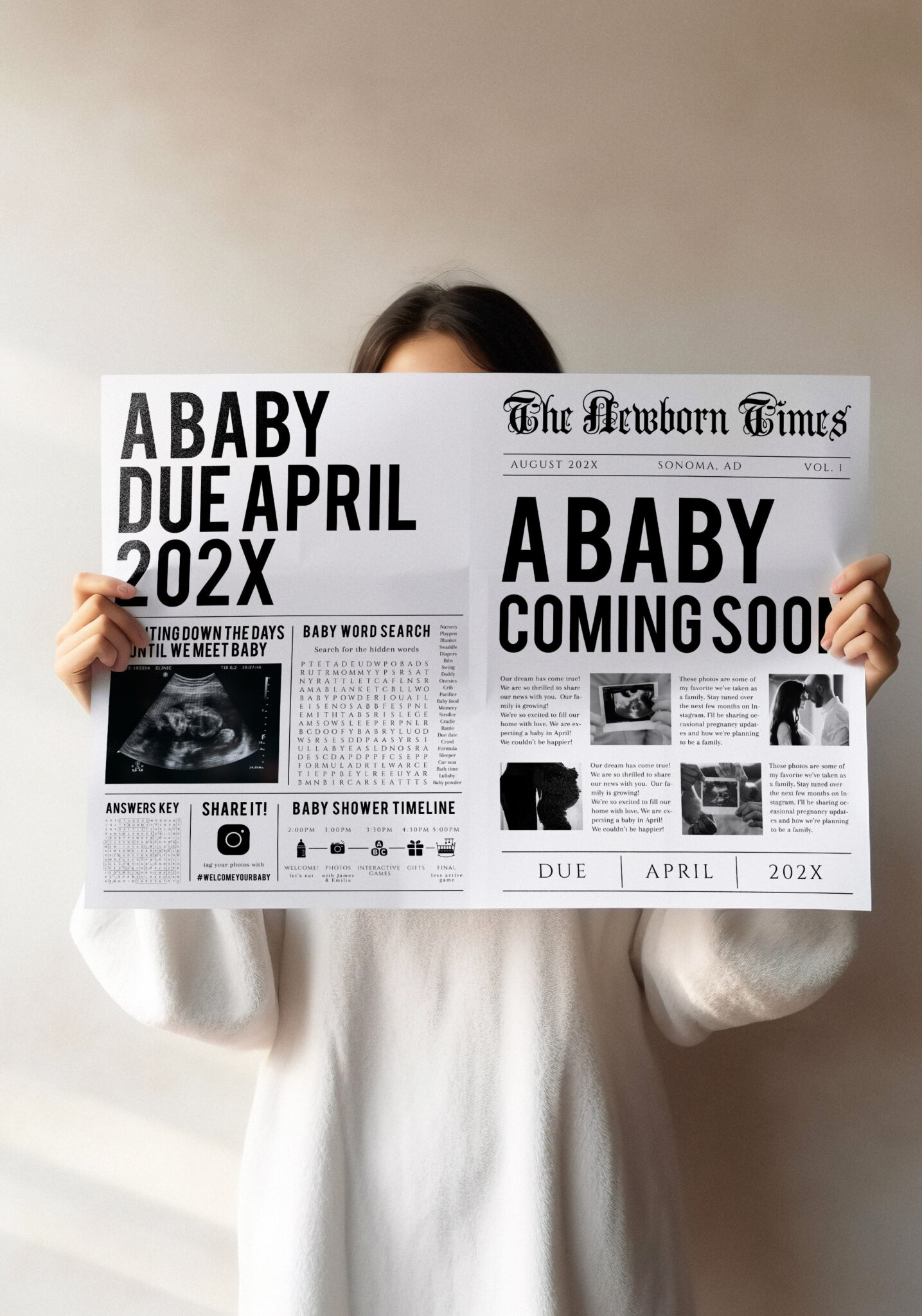 Baby Newspaper Announcement Wording