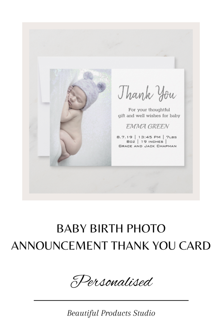 Birth Announcement Thank You Card Wording