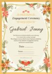 Christian Engagement Announcement Wording