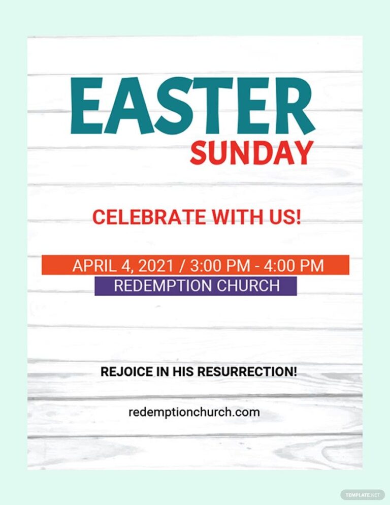 Easter Service Bulletin Announcement Wording