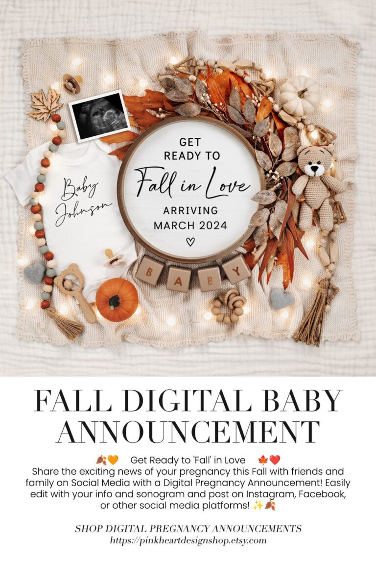 Fall Pregnancy Announcement Wording