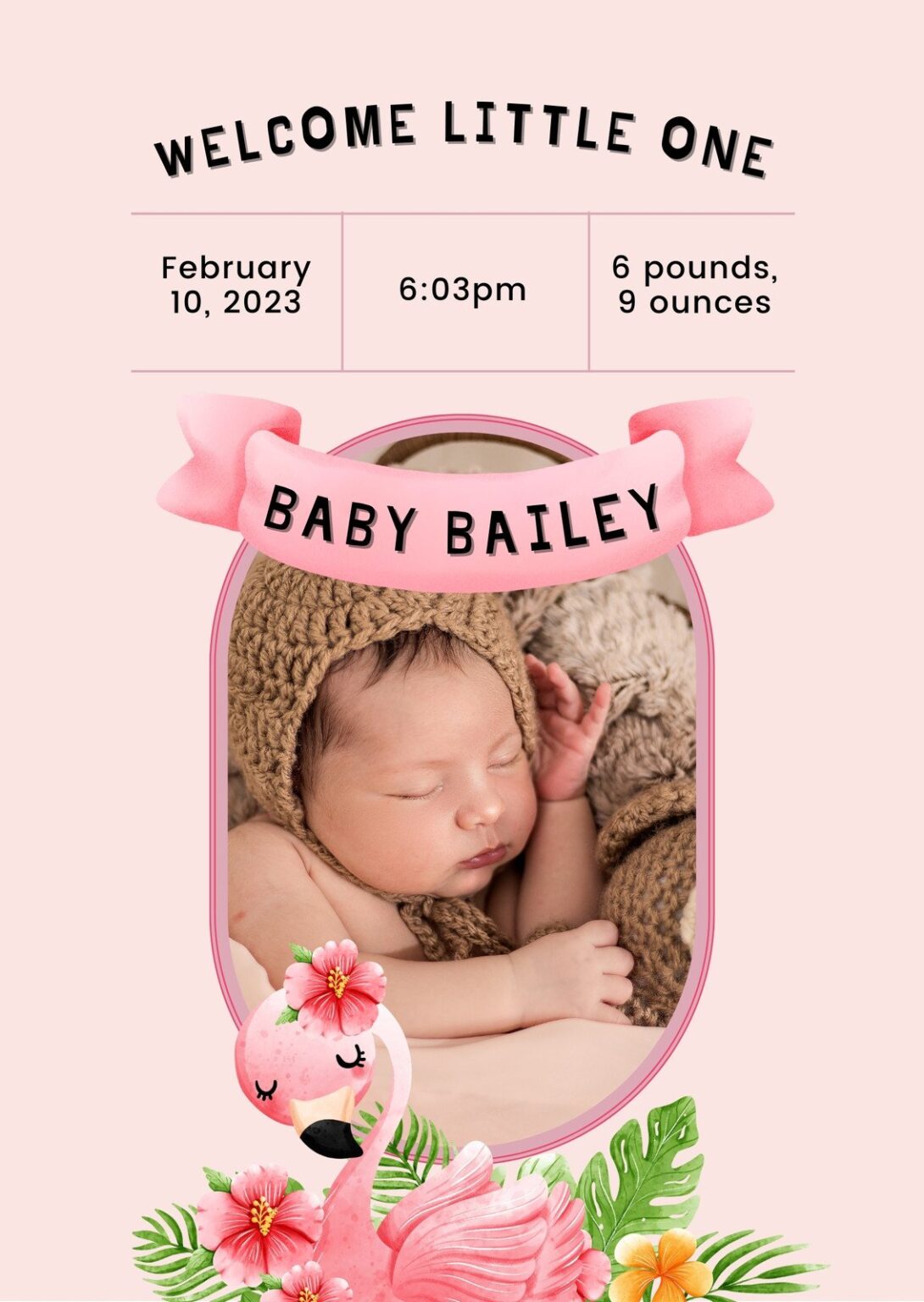 Modern Birth Announcement Wording