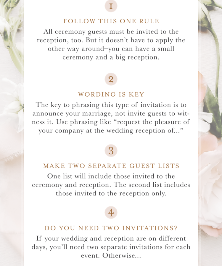 Private Wedding Announcement Wording