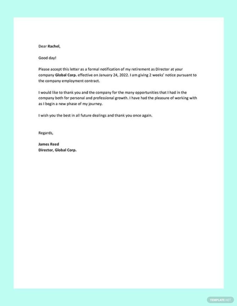 Simple Retirement Announcement Wording