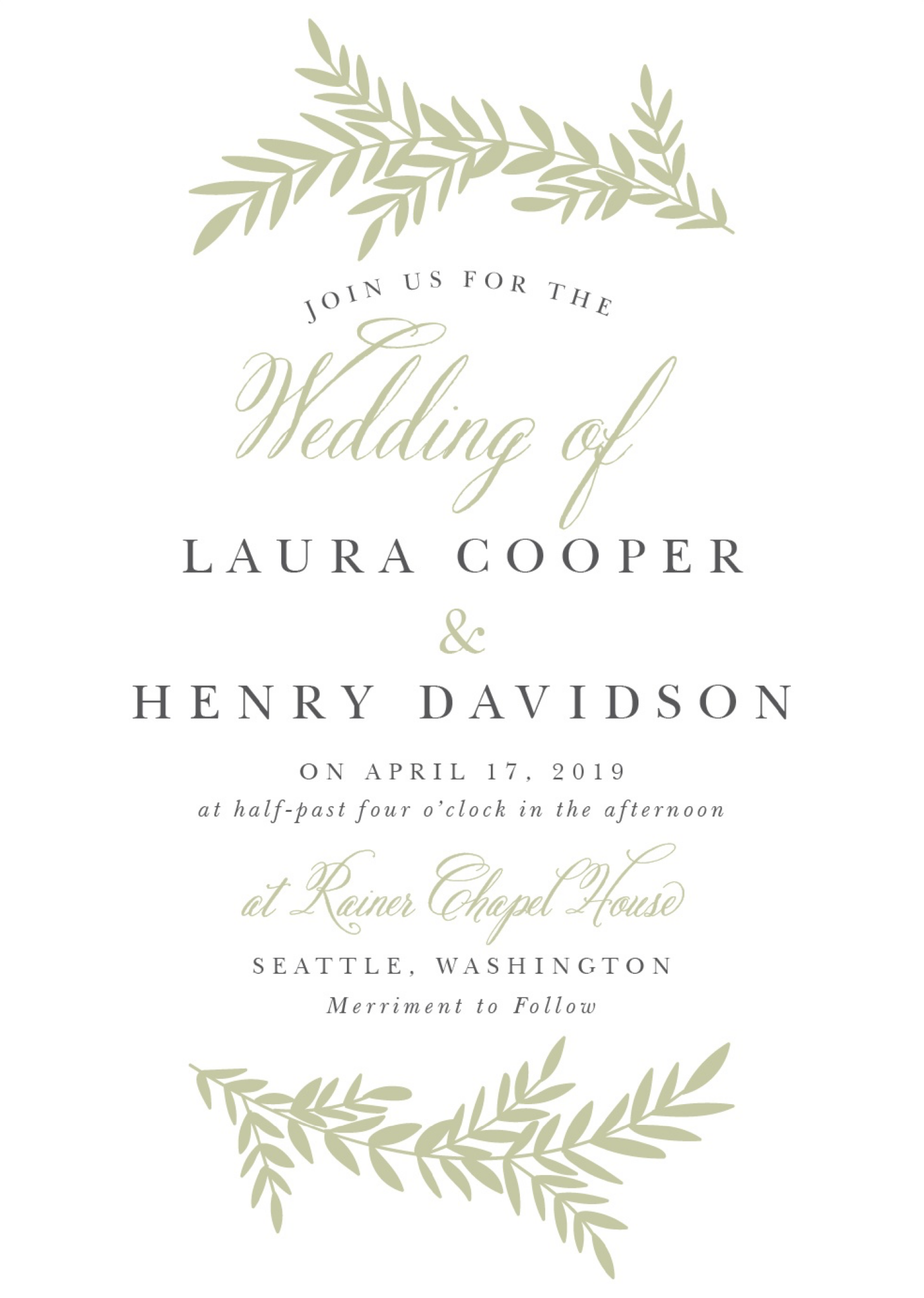 Simple Wedding Announcement Wording