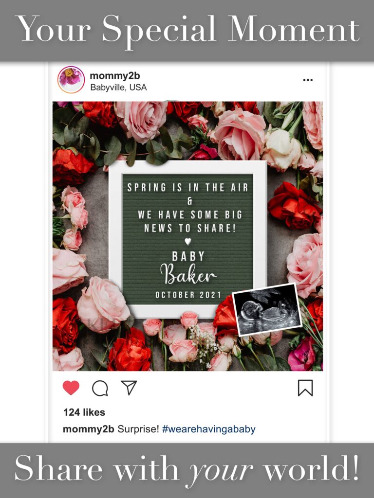 Spring Baby Announcement Wording