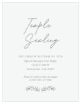 LDS Temple Sealing Ceremony Wording