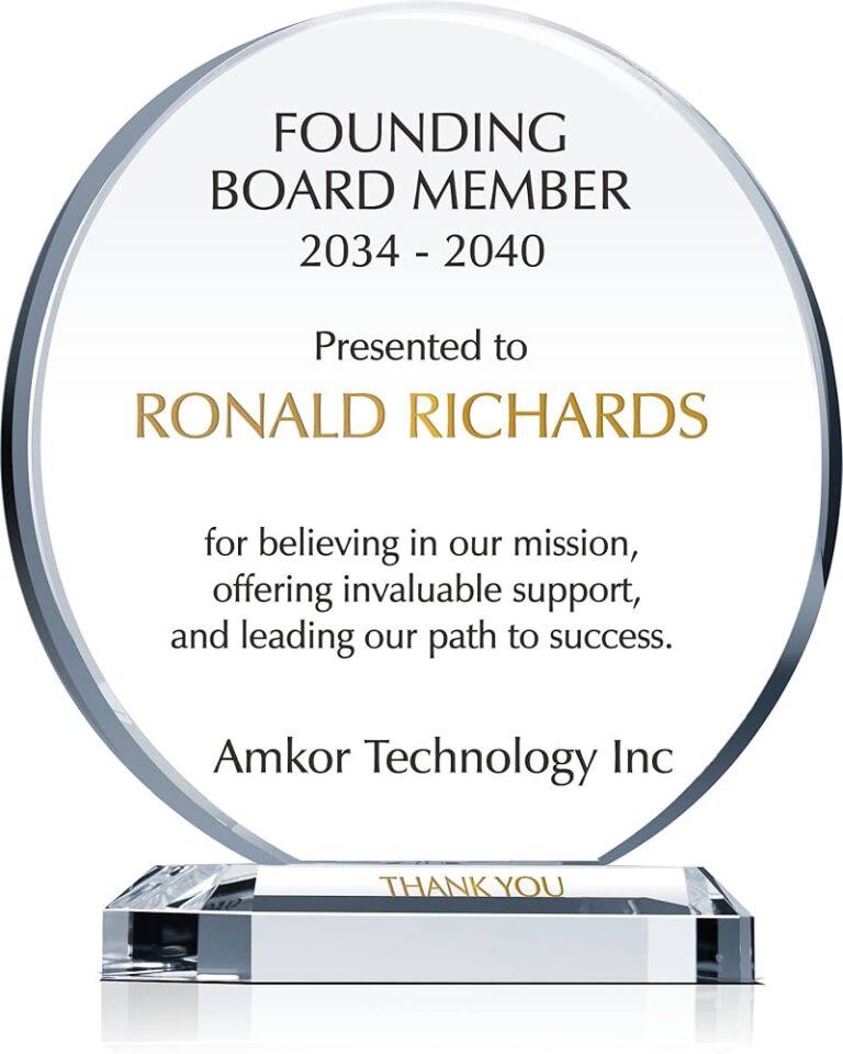 Board Member Thank You Wording
