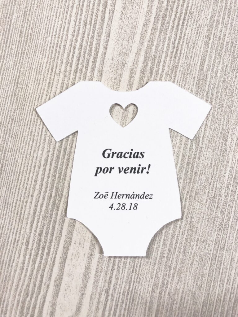 Spanish Baby Shower Gift Thank You Wording